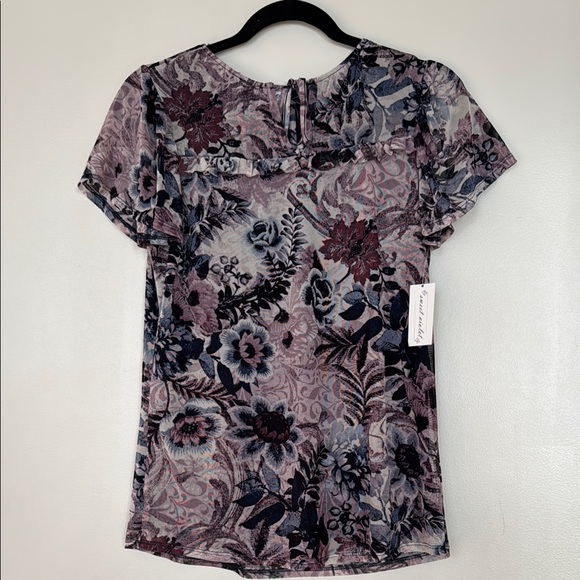 sweet violet | Tops | Floral Print Womens Top | Poshmark